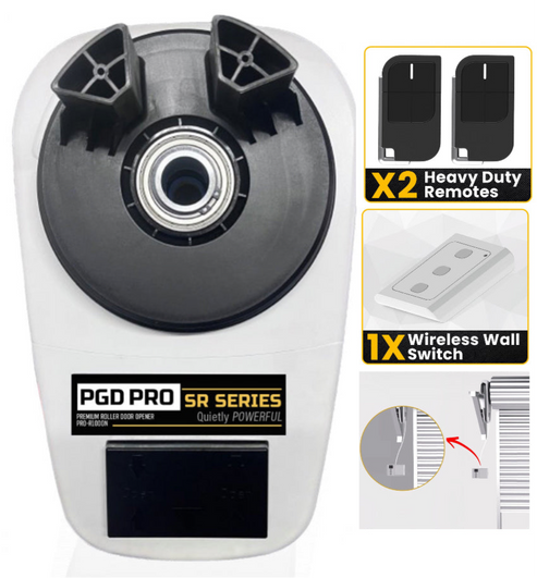 Roller/ Roll Up Garage Door Motor, With Remotes And Wall KeyPad. 5 Yea ...